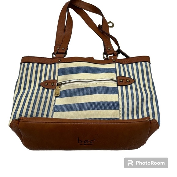 b.o.c. | Bags | Womens Born Concept Boc Canvas And Faux Leather Purse ...